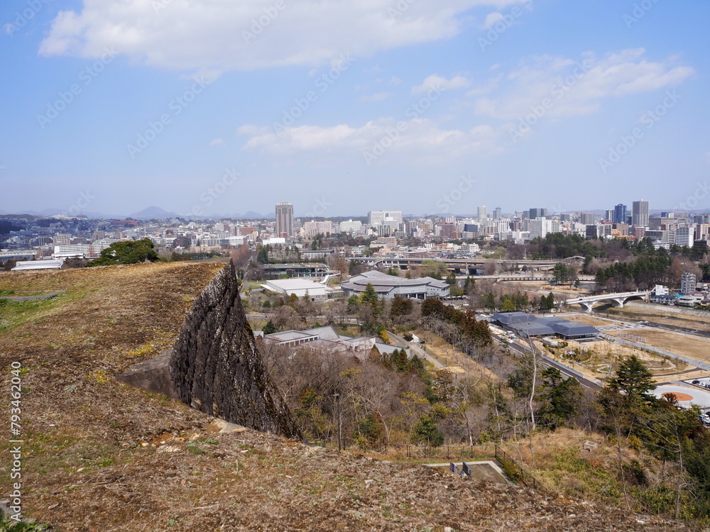 Aoba Castle, also known as Sendai Castle, was built by Date Masamune in ...