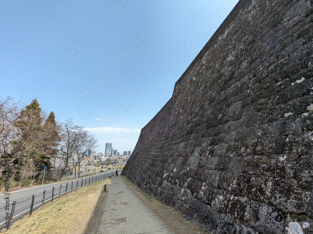 Aoba Castle, also known as Sendai Castle, was built by Date Masamune in ...