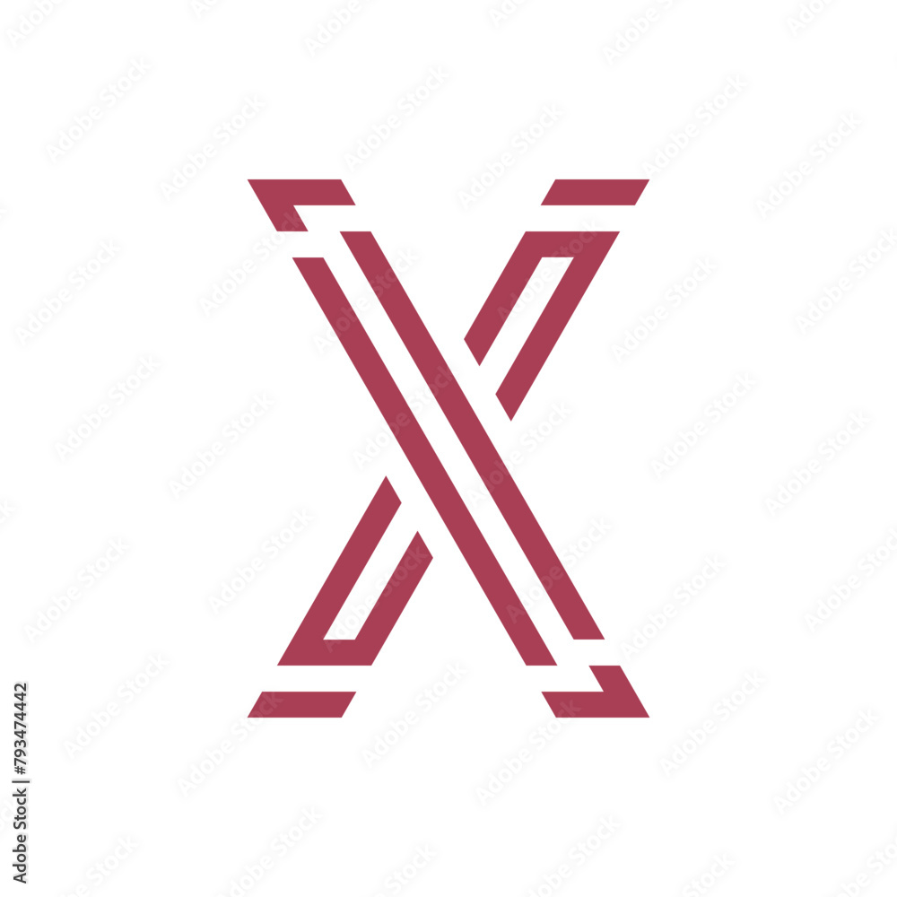 Monogram X. Design vector X logo. Monogram initial letter mark X logo ...