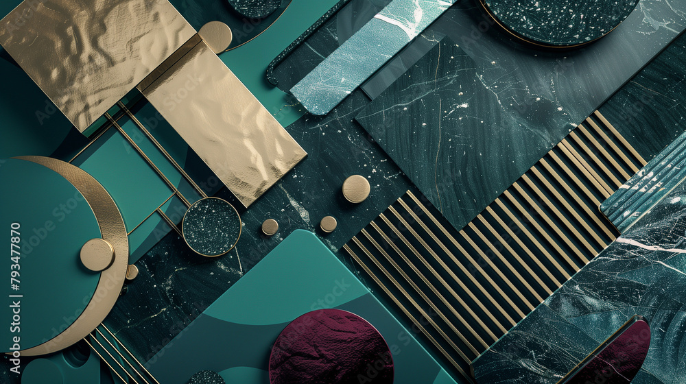 Design a visually stunning template infused with abstract luxury ...