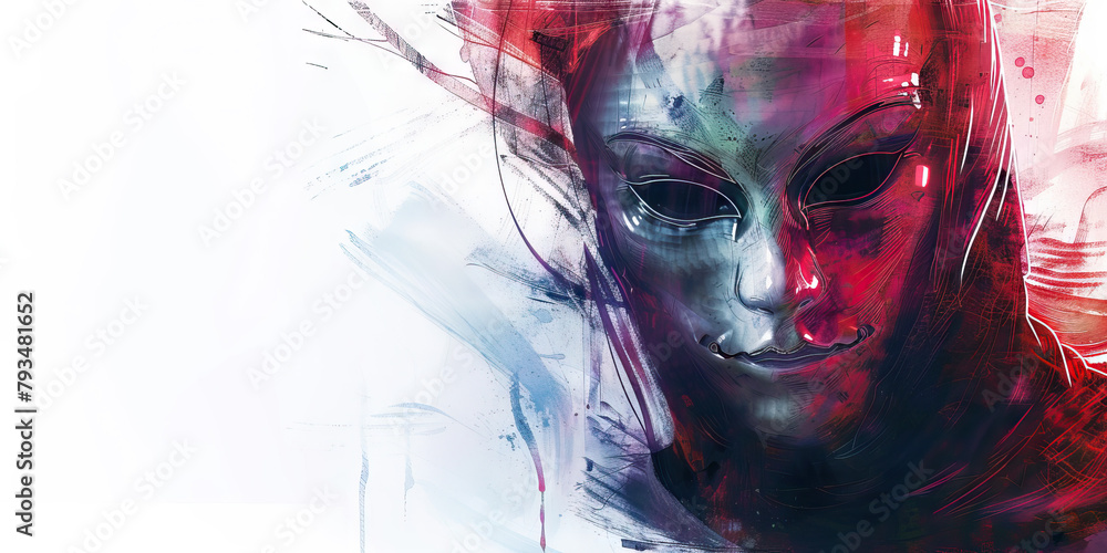 Deception: The Masked Figure and Hidden Agenda - Visualize a masked ...