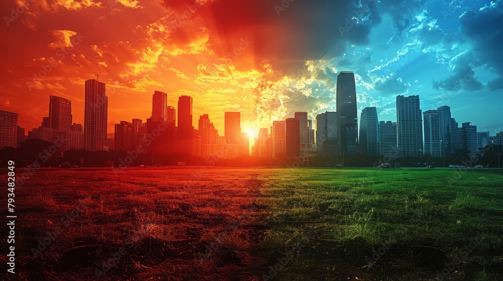 Climate change's impact on urban environments, as seen through the ...