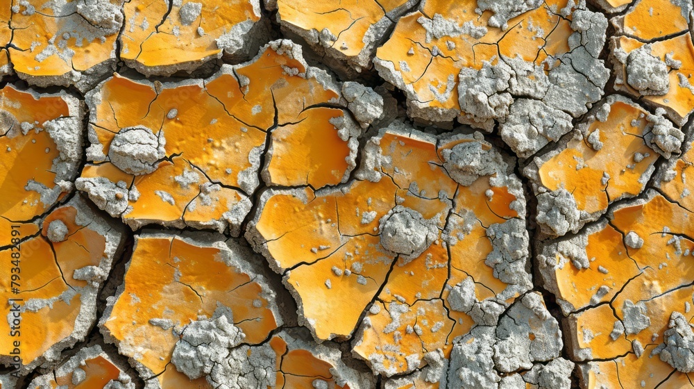 Scorched and parched desert landscape, a victim of relentless drought ...