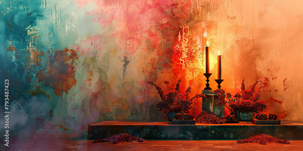 Sacrifice: The Altar and Offerings - Visualize an altar with offerings ...