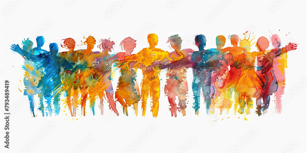 Community Support: The Circle of People and Embracing Arms - Visualize ...