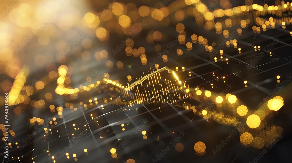 Photo & Art Print Create an artistic interpretation of a gold arrow ...