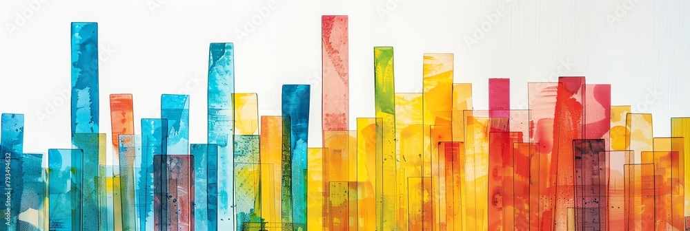 Inflation Bar chart Create an artistic representation of inflation ...