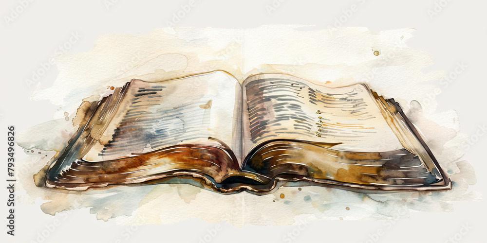 Sacred Text and Tear-Stained Pages - Picture a sacred text with tear ...