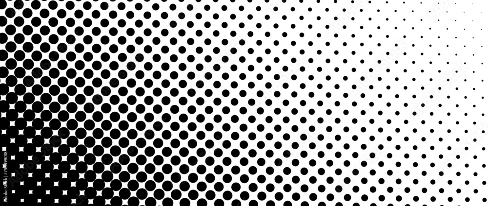 Dotted halftone diagonal texture. Fading polka dot tint gradient ...