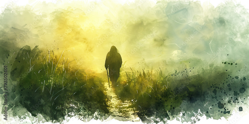 The Pilgrim's Path and Journey of Faith - Visualize a pilgrim walking a ...