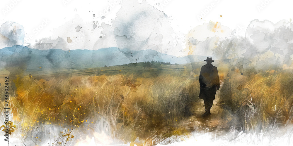 The Pilgrim's Path and Journey of Faith - Visualize a pilgrim walking a ...