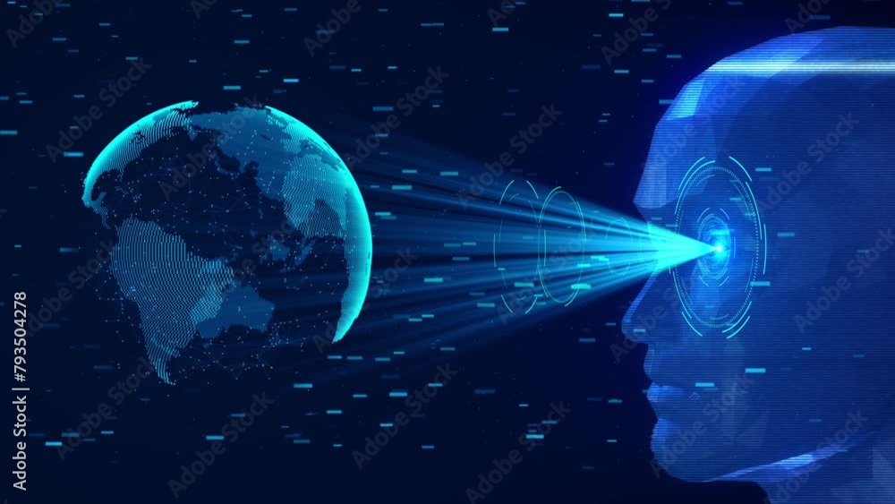 AI artificial intelligence digital network computer Technology engineering. Machine Learning ...