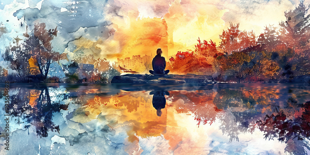 The Spiritual Retreat and Inner Reflection - Picture someone on a ...