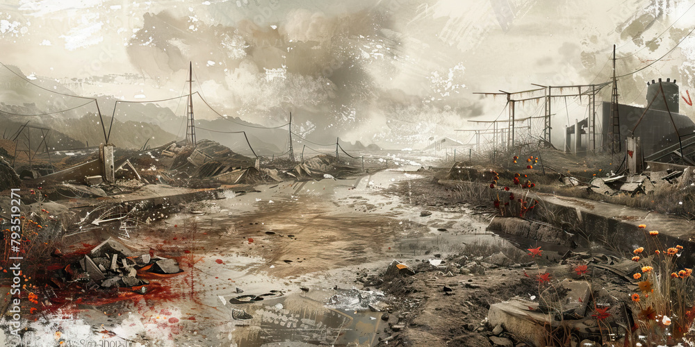 The Devastated Landscape and Restoring Faith - Visualize a devastated ...