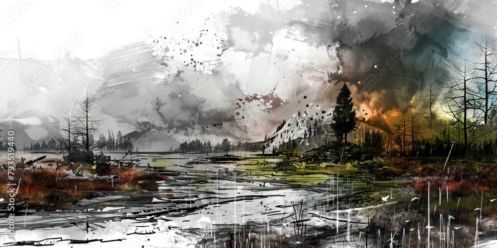 The Devastated Landscape and Restoring Faith - Visualize a devastated ...
