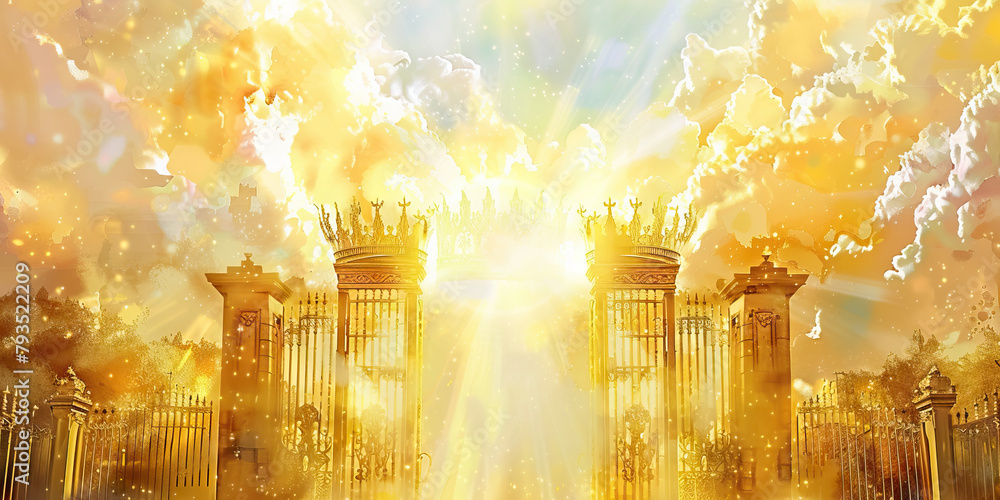 Eternal Life: The Crown and Golden Gates - Imagine a crown and golden ...