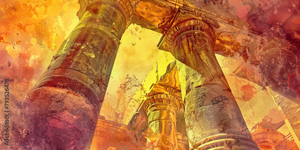 Pillar of Faith: The Ancient Pillar and Supportive Structure - Imagine ...