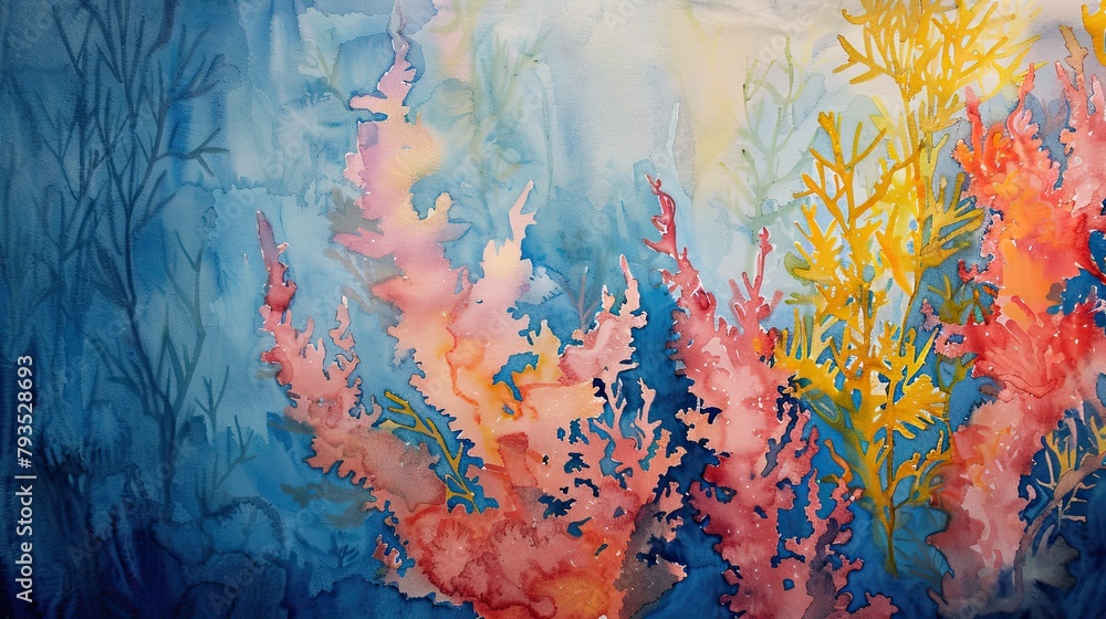 Depths of Water Colours: a watercolour portrait of underwater world ...