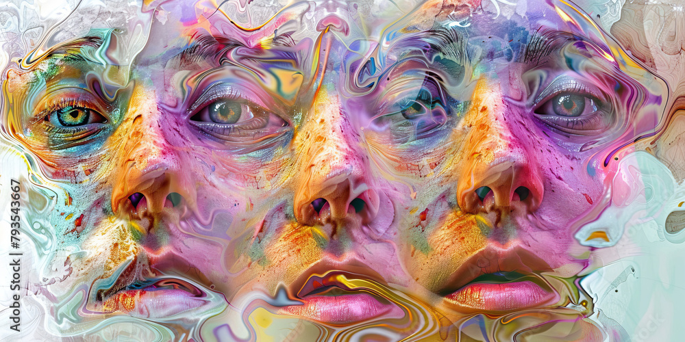 Morphing Faces: The Shifting Masks and Transformed Identities - Imagine masks shifting and ...