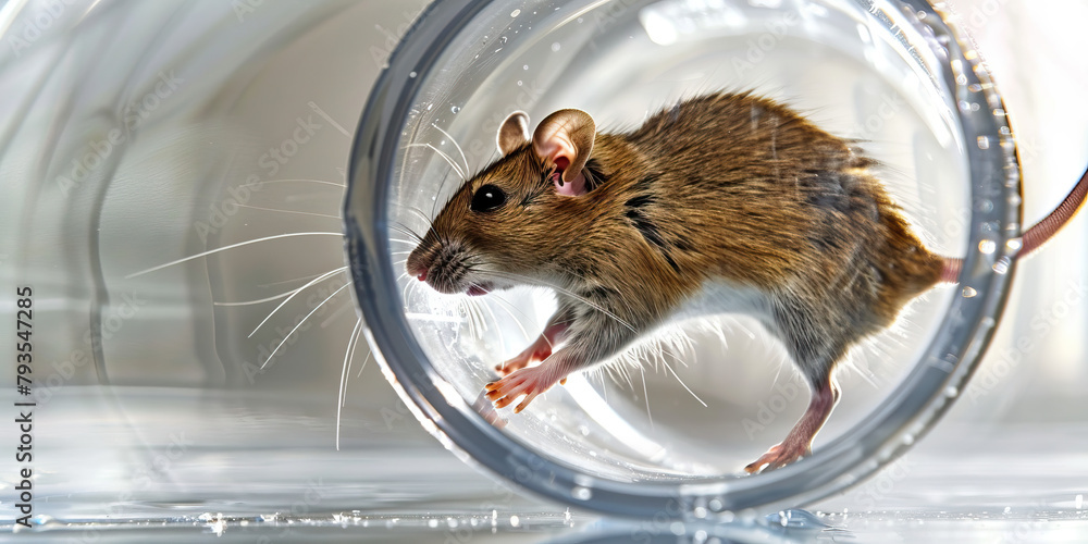 Ilustração do Stock: Lab Rat: The Rat in the Wheel and Endless Testing ...