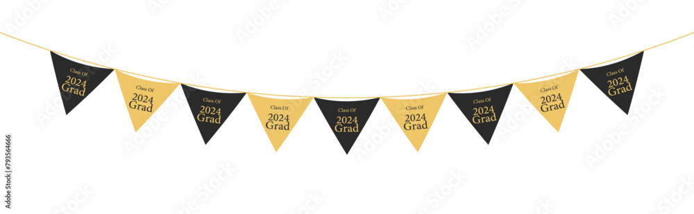 Flag ornaments for happy graduation celebrations at universities ...