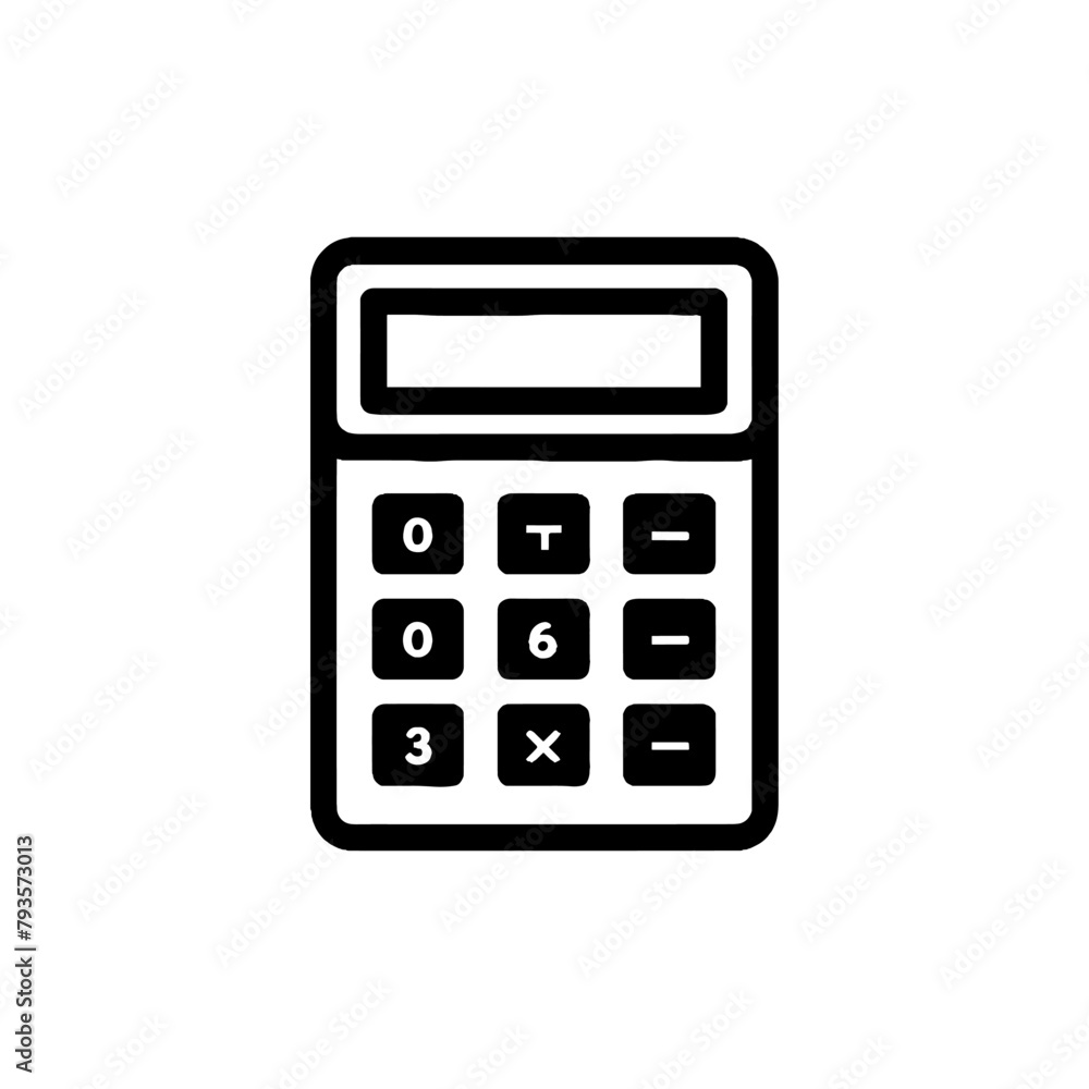 Calculator Symbol Vector Graphic with Transparent Background ...