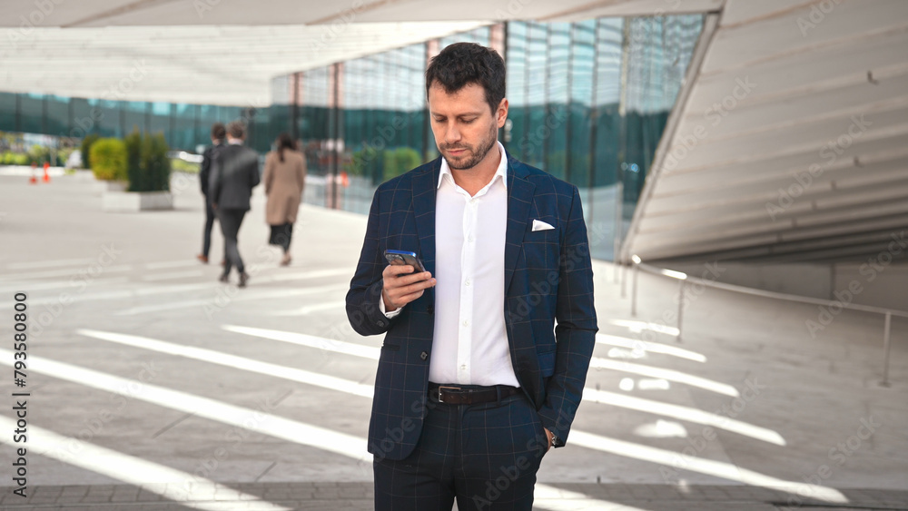 Handsome 30s top manager portrait formal suit. Successful entrepreneur ...