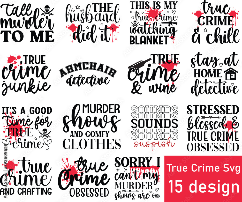 True crime svg bundle, T-shirt True crime Bundle, Murder shows shirt ...