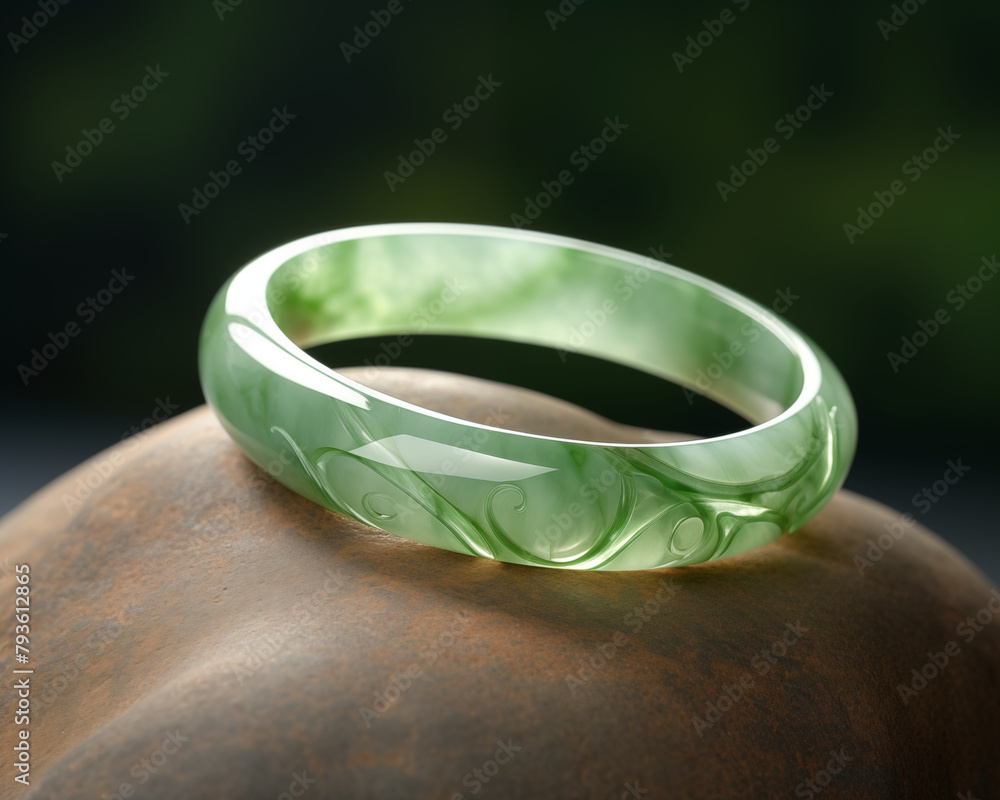 Abstract images of a jade rings bring wealth and help enhance your luck ...