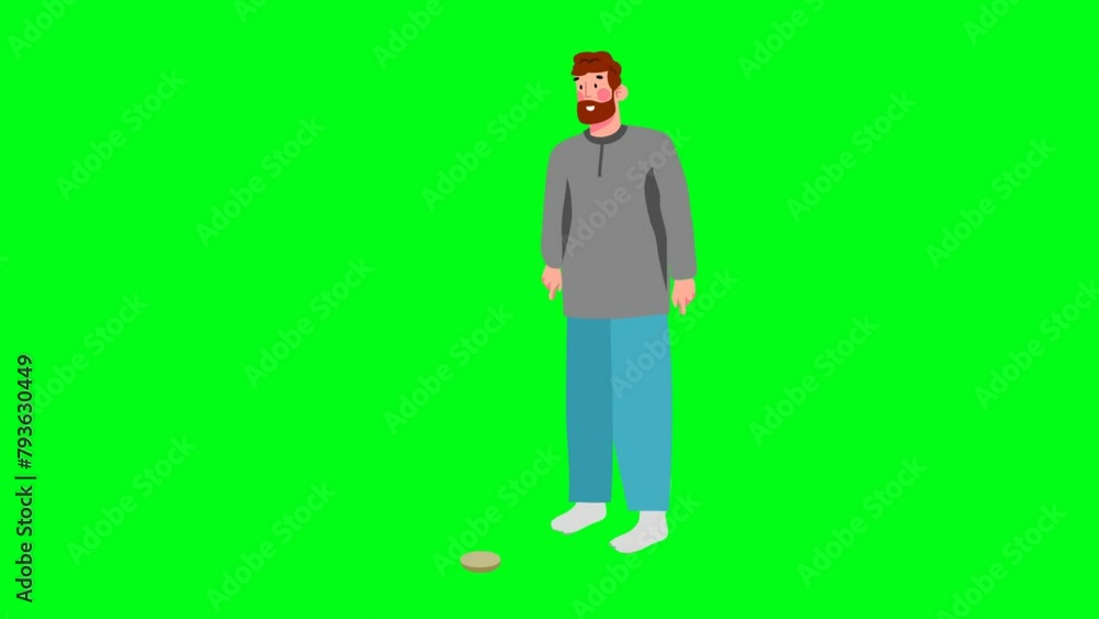 Video „2d animated cartoon Muslim male man character praying islamic ...