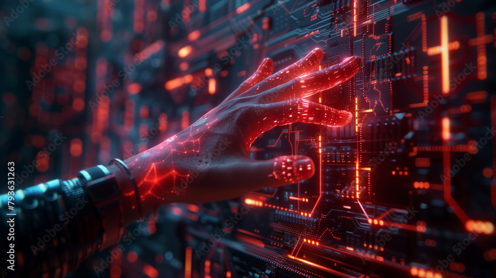 Big Data and AI: A digital neural network visualized through touch ...