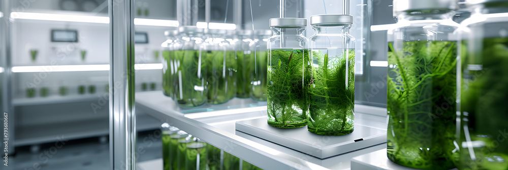 Photobioreactor in laboratory of algae fuel, Photo bioreactor in lab ...