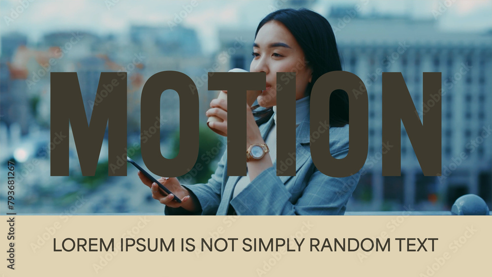 Subtle Motion Text | Animated Titles with Control Panels Stock Template ...