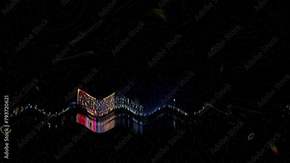 4K abstract de-focused Blue Purple Light Leak gradient background loop ...