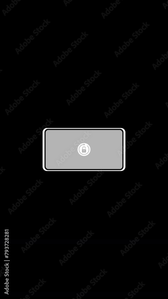 Vertical video of rotate your phone animation with lock and rotation ...