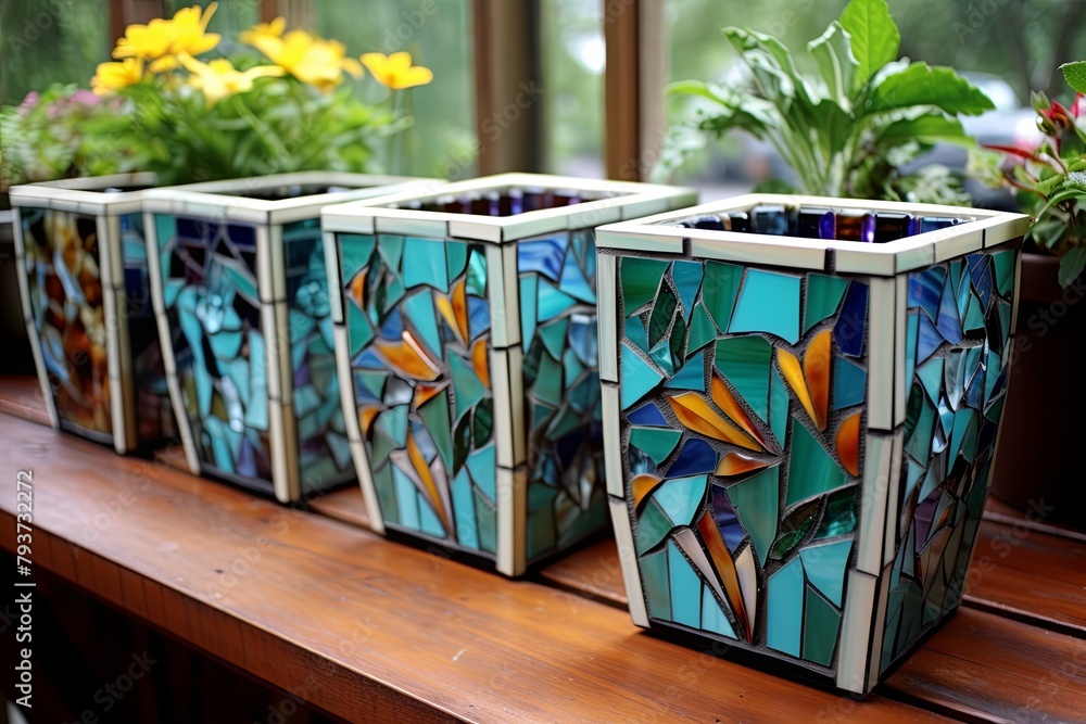 DIY Mosaic Tile Decor for Creative Planter Boxes: Step-by-Step Guide ...