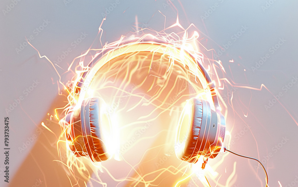 Blinding Light Casting Dynamic Highlights on a Canvas isolated on ...