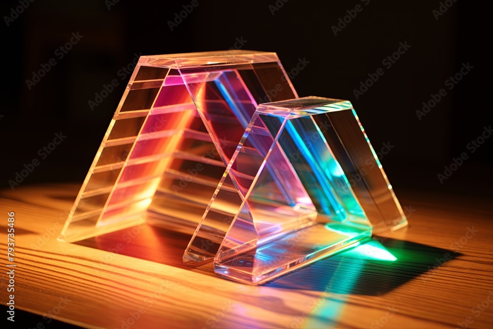 DIY Prism Light Refraction Experiments: A Comprehensive Guide Stock ...