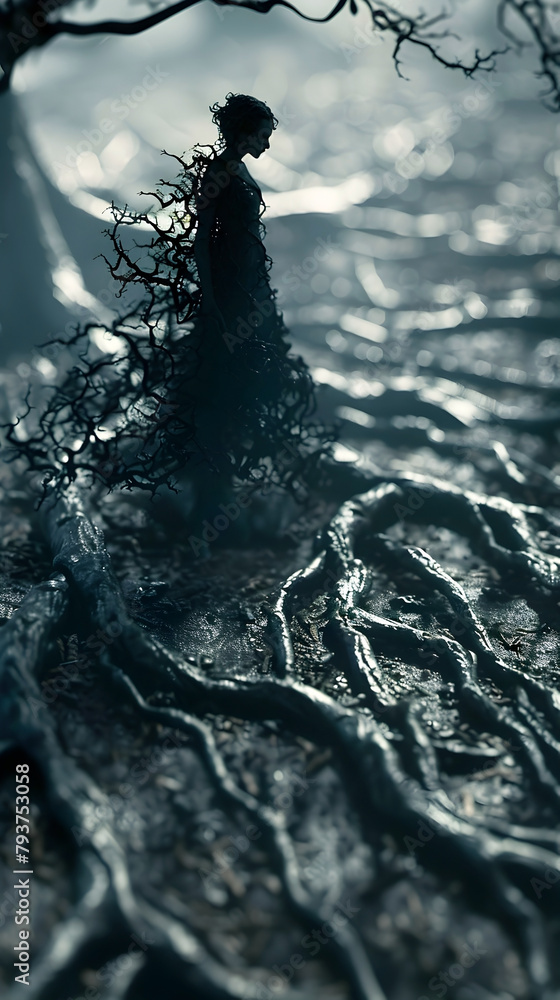 Eerie Enchantments of a Cursed Fairy Realm:Shadows Writhing in ...