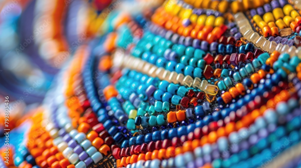Indigenous artisans’ beadwork, capturing the essence of tradition and ...