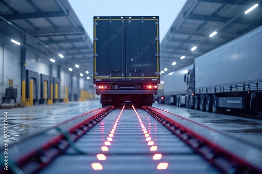 Truck Load Scale Technology An image depicting load scale technology ...