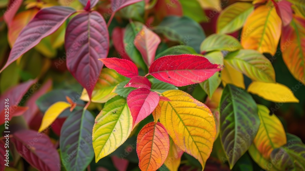 Acalypha wilkesiana a vibrant tropical shrub with colorful foliage ...