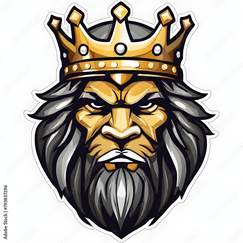King Mascot Logo, King Logo, King Esport logo, King Logo Design, royal ...