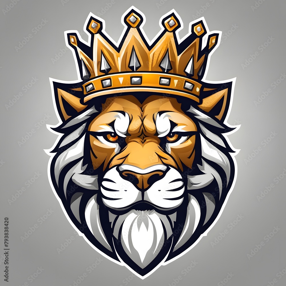 King Mascot Logo, King Logo, King Esport logo, King Logo Design, royal ...