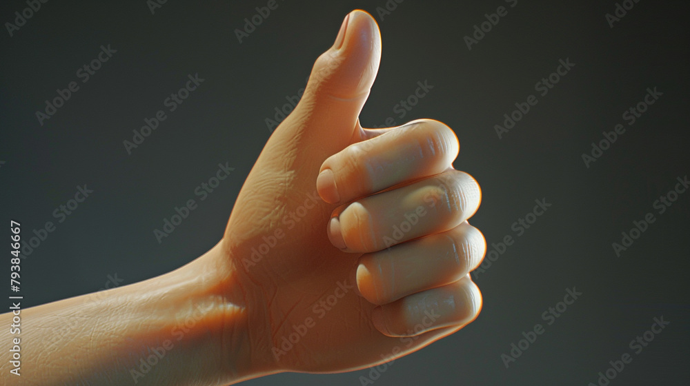 Thumbs Up Emoji A thumbs-up emoji depicting a hand giving a positive ...