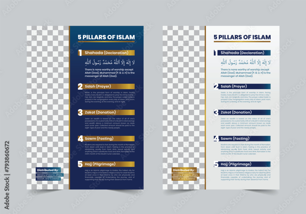 Poster Basic Islamic Flyer Template | A4 | Print Ready – Wall Art ...