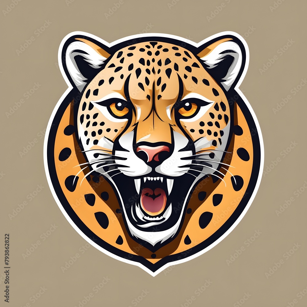 Cheetah Mascot Logo, Cheetah Esports logo, Tiger Logo Design, Leopard ...
