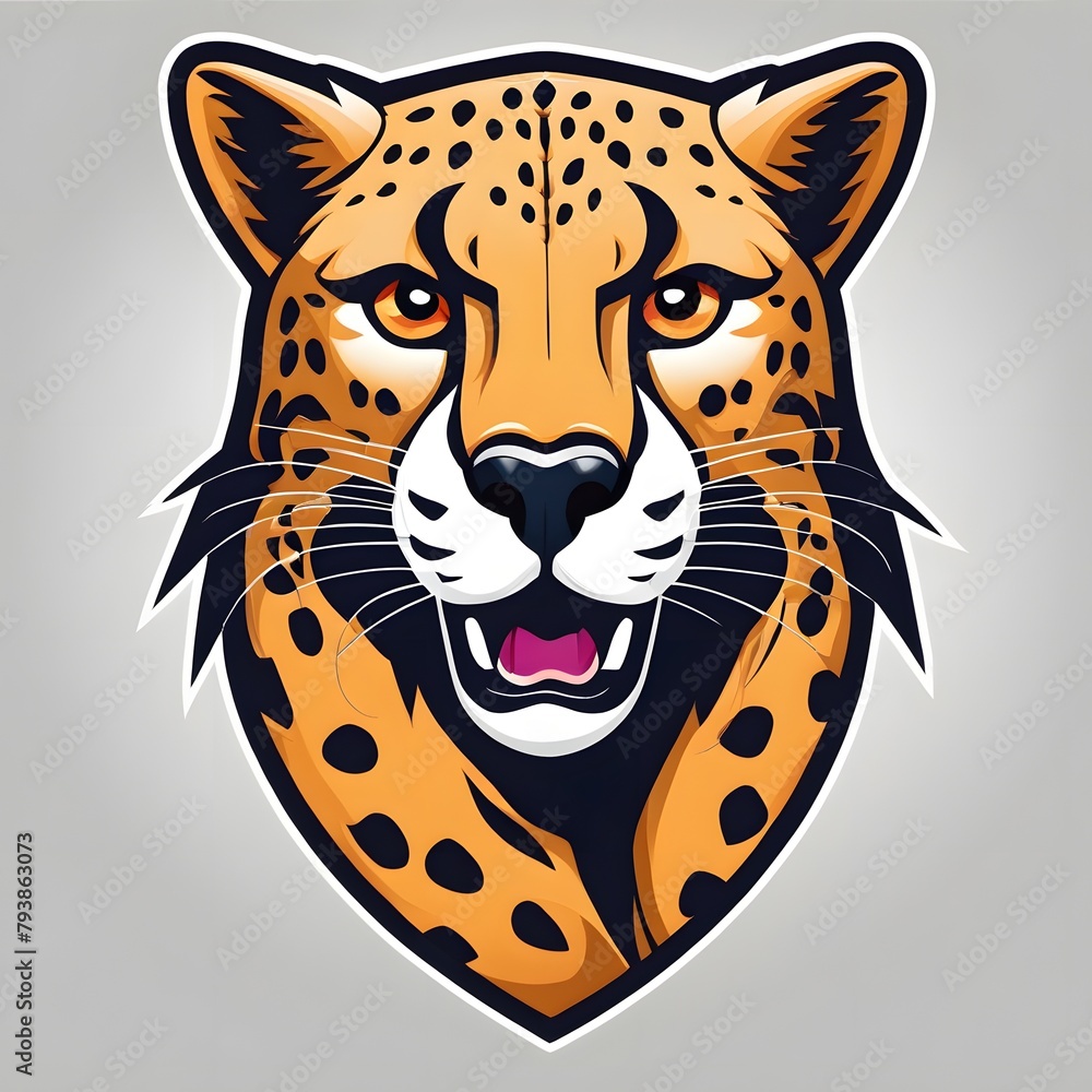 Cheetah Mascot Logo, Cheetah Esports logo, Tiger Logo Design, Leopard ...