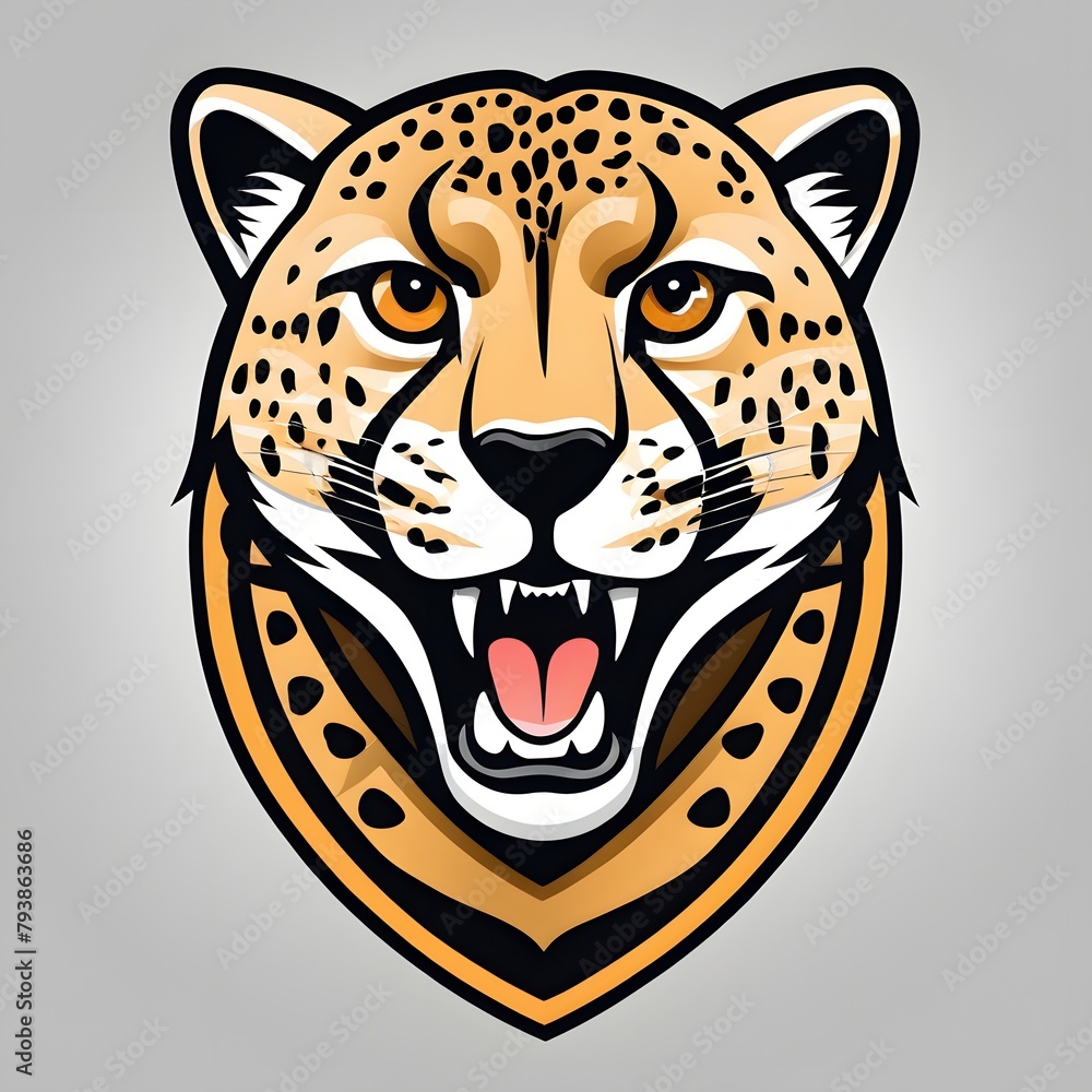 Cheetah Mascot Logo, Cheetah Esports logo, Tiger Logo Design, Leopard ...