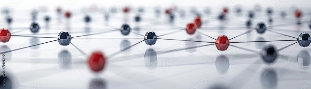 A network of connected nodes and graphs depicting the integration of ...